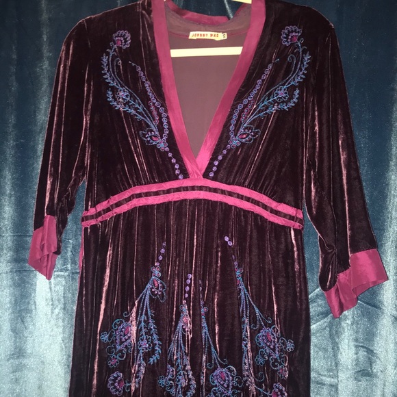 Johnny Was | Dresses | Johnny Was Velvet Dress | Poshmark